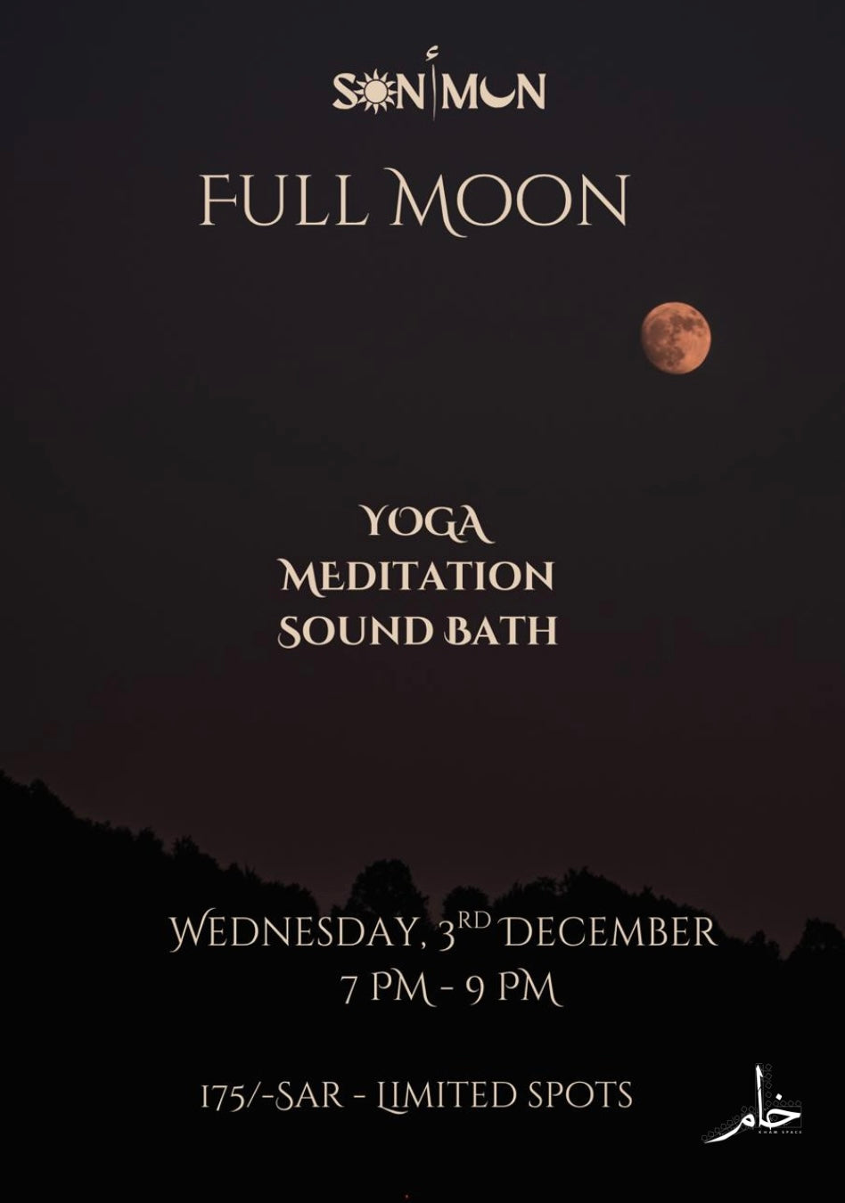 🌑FULL MOON🌕 Yoga Meditation sound bath – KHAM SPACE